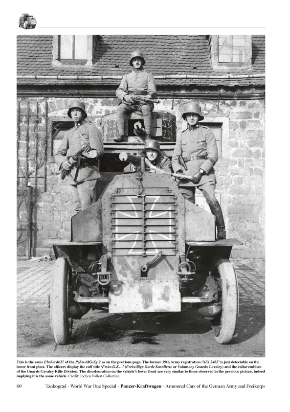 Panzer-Kraftwagen Armoured Cars of the German Army and Freikorps ...