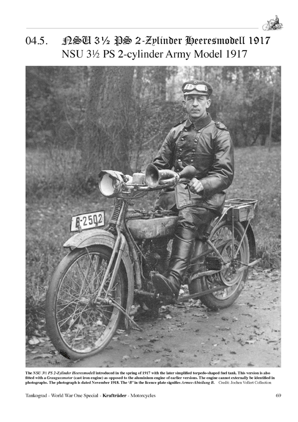 Krafträder German Military Motorcycles - TANKOGRAD Publishing - Verlag ...