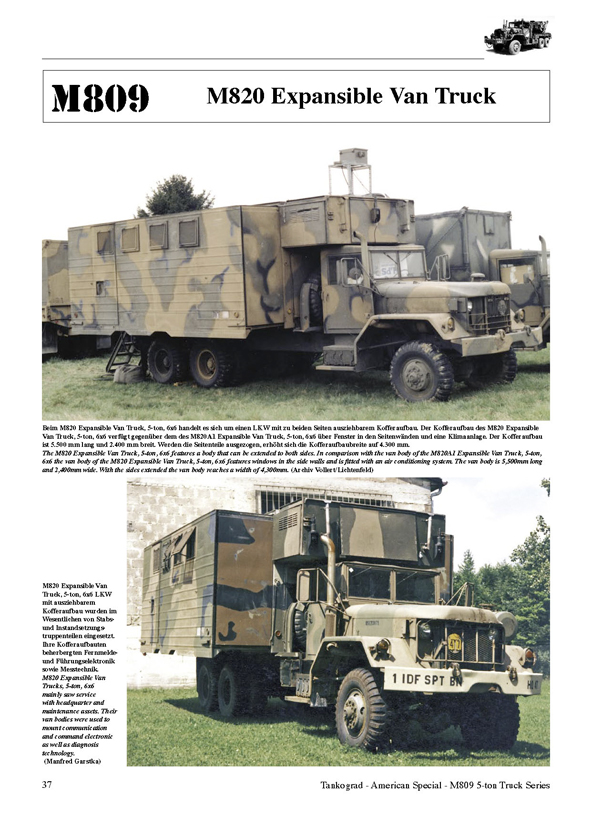M809 5-ton 6x6 Truck Series - TANKOGRAD Publishing - Verlag Jochen ...