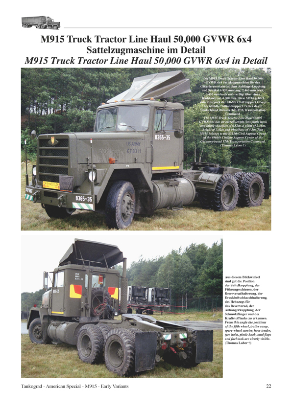 M915 Early Variants AM General-built Trucks of the M915 Family in the ...