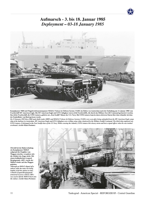 REFORGER 85 Central Guardian Winter War FTX against the Warsaw Pact ...