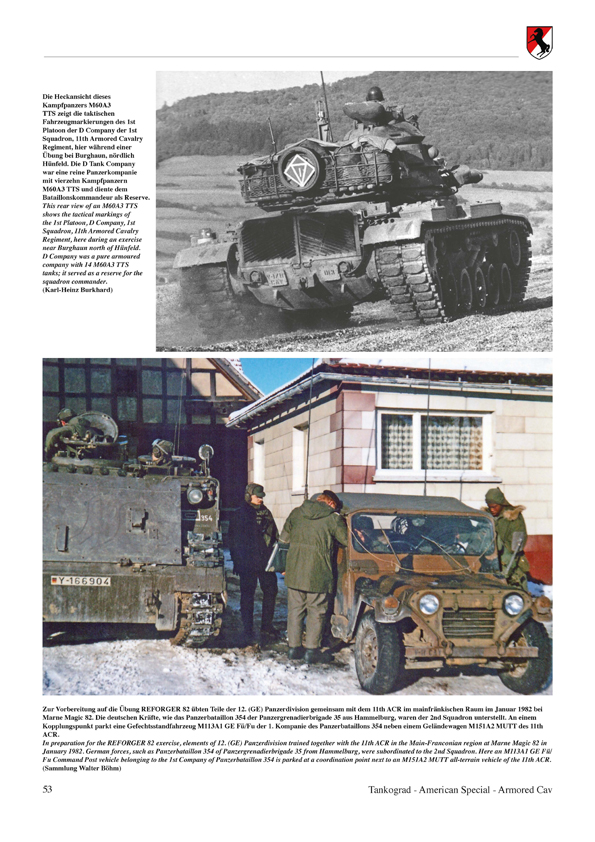 ARMORED CAV 2nd and 11th Armored Cavalry Regiments Wächter am Eisernen ...