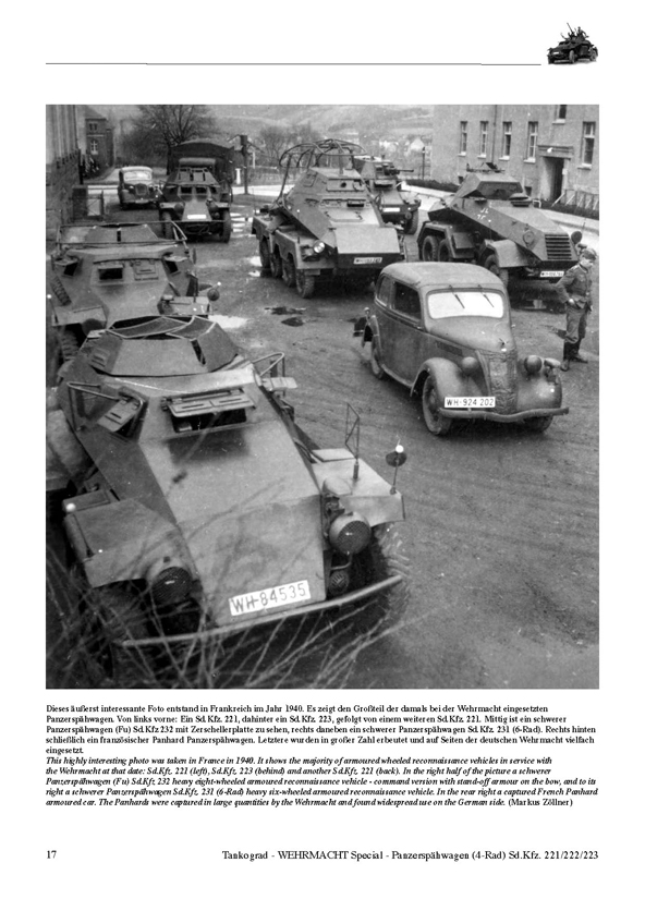 Panzerspähwagen Sd.Kfz. 221/222/223 Die 4-Rad Panzerspähwagen der ...