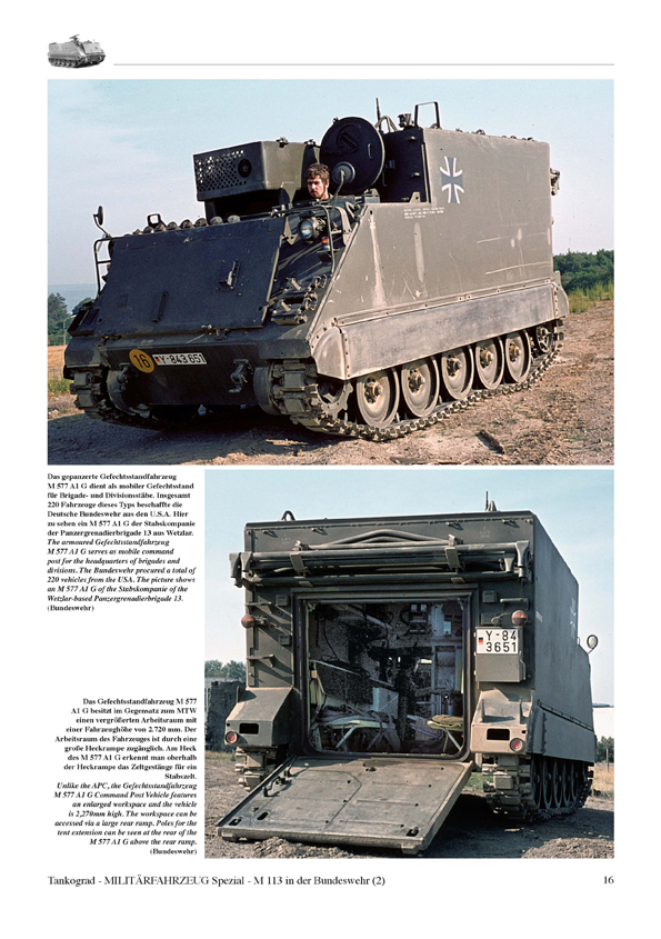 M113 in the Modern German Army - Part 2 - TANKOGRAD Publishing - Verlag ...