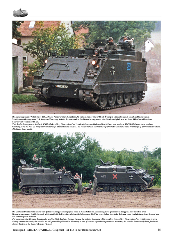M113 in the Modern German Army - Part 3 - TANKOGRAD Publishing - Verlag ...