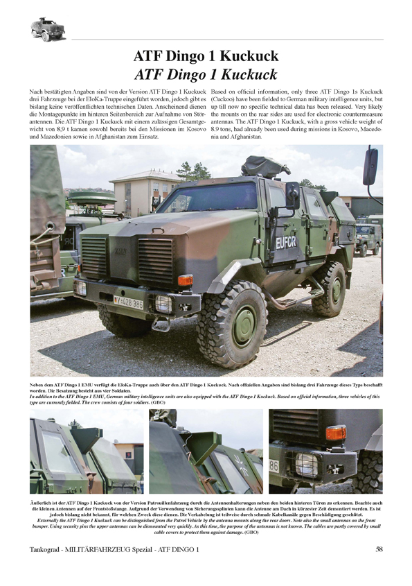 ATF DINGO 1 - Protected Vehicle - TANKOGRAD Publishing - Verlag Jochen ...