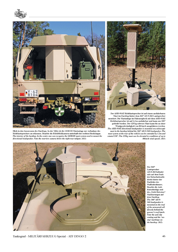 ATF DINGO 2 - Protected Vehicle - TANKOGRAD Publishing - Verlag Jochen ...