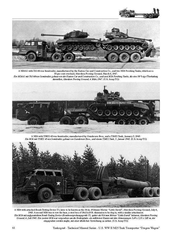U.S. WW II M25 Tank Transporter DRAGON WAGON - TANKOGRAD Publishing ...