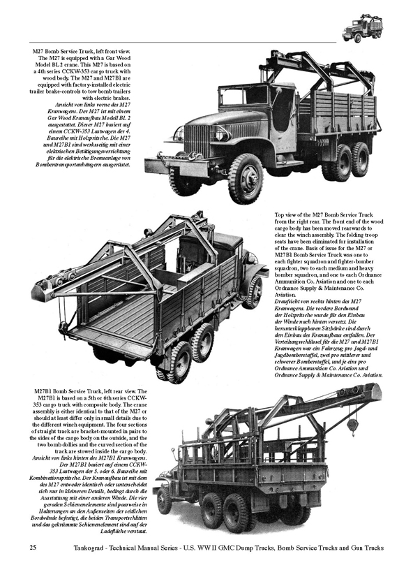 U.S. WW II GMC CCKW 2 ½-TON 6x6 Dump Trucks, Gun Trucks, Bomb Service ...