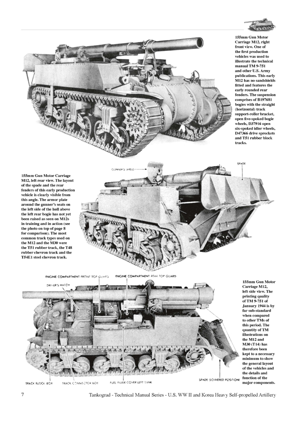 U.S. WW II Heavy Self-Propelled Artillery M12, M40, M43 - TANKOGRAD ...