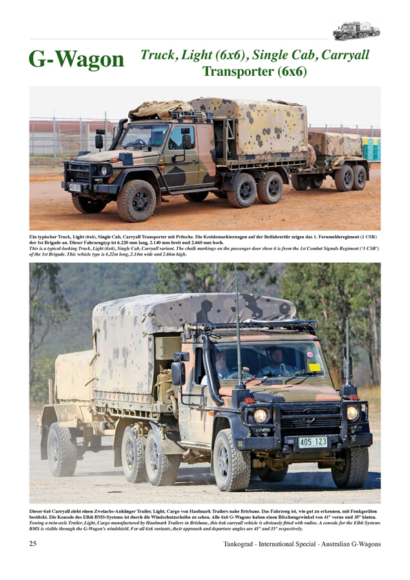 Australian G-Wagons Mercedes-Benz G-Klasse 4x4 und 6x6 Geländewagen der ...