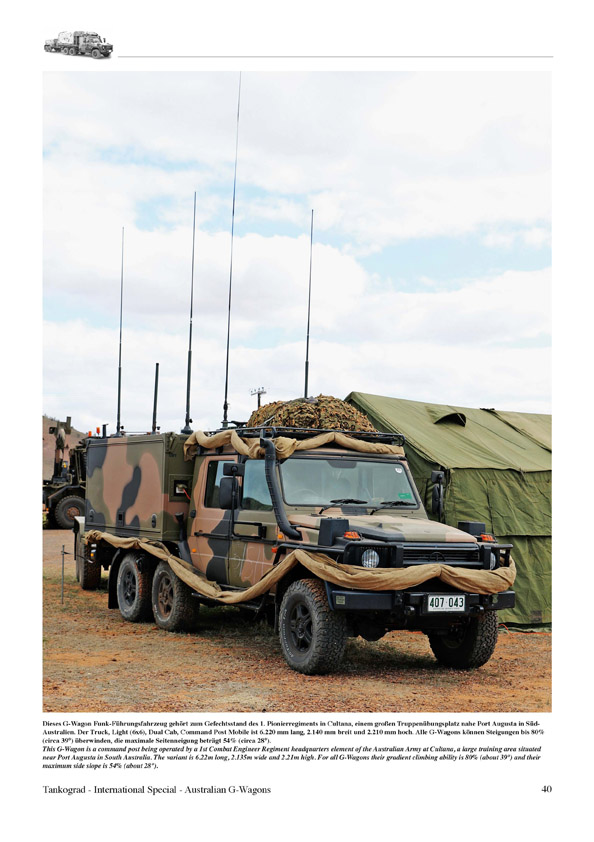 Australian G-Wagons Mercedes-Benz G-Klasse 4x4 und 6x6 Geländewagen der ...