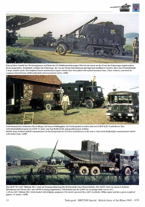 BAOR - Vehicles of the British Army of the Rhine 1945-1979 - TANKOGRAD ...