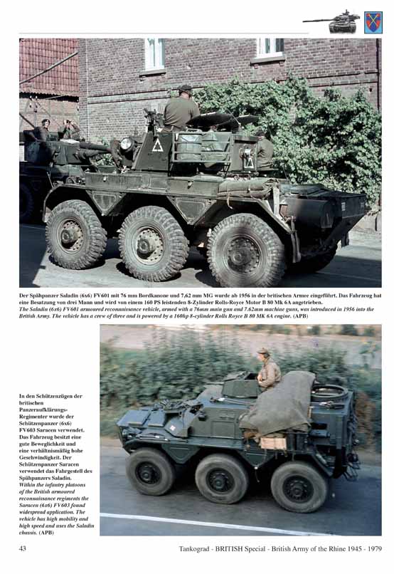 BAOR - Vehicles of the British Army of the Rhine 1945-1979 - TANKOGRAD ...