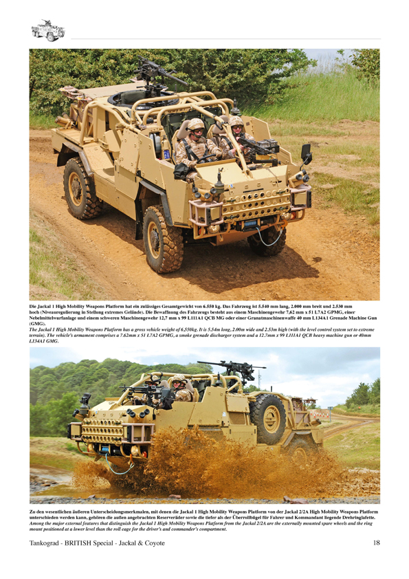 JACKAL High Mobility Weapons Platform COYOTE Tactical Support Vehicle ...