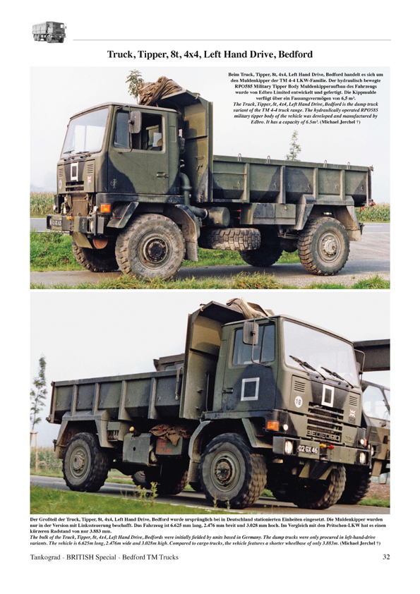 British Cold War Military Trucks - Bedford TM TM-Series, 4-4 und 6-6 ...