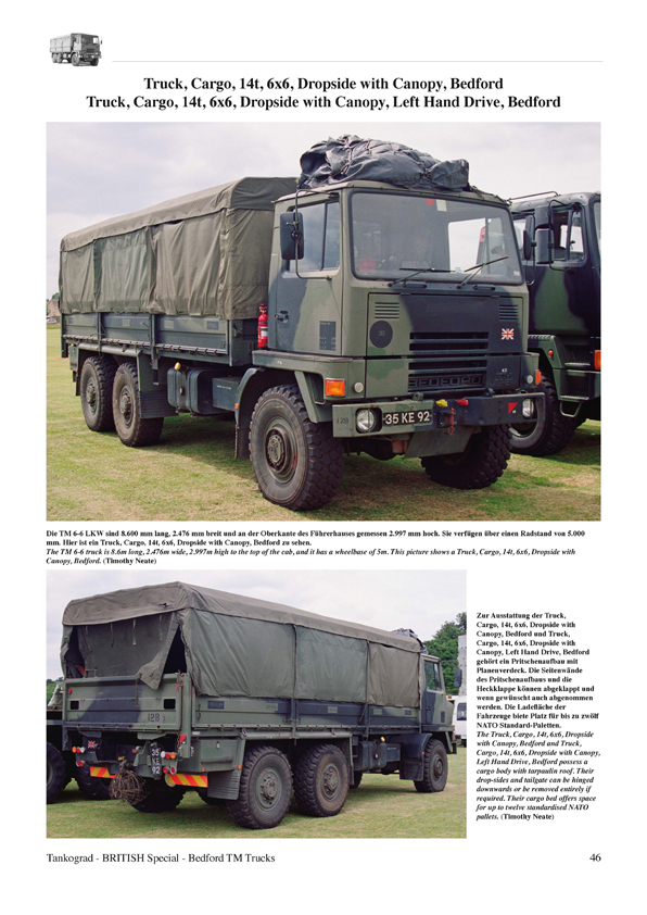British Cold War Military Trucks - Bedford TM TM-Series, 4-4 und 6-6 ...