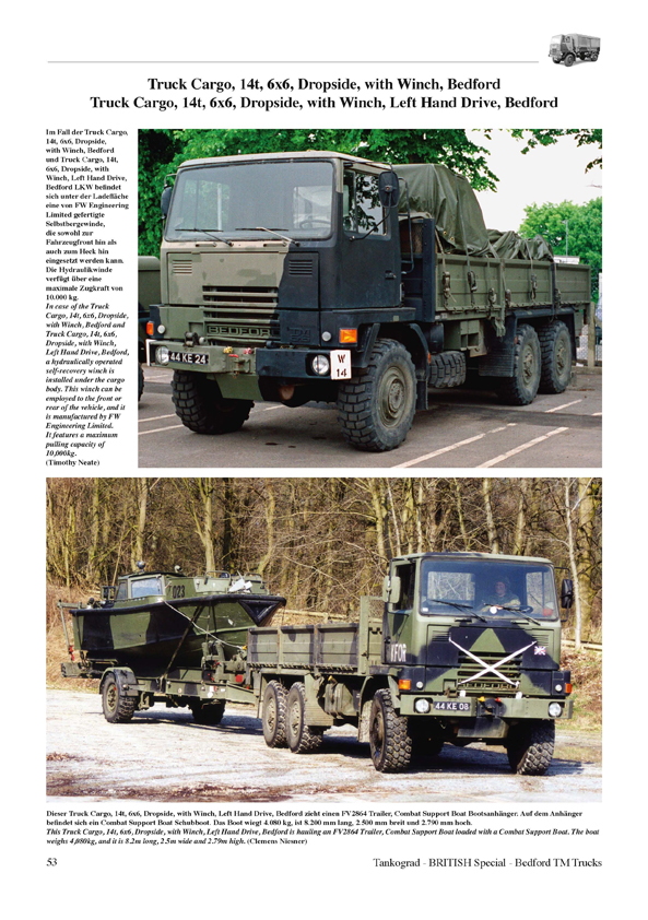 British Cold War Military Trucks - Bedford TM TM-Series, 4-4 und 6-6 ...